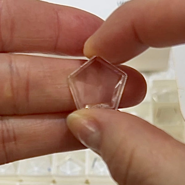 Swarovski Crystal Components Art.# 4839 - 18mm Clear Crystal Pentagon ...